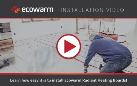 Ecowarm Radiantboard | Radiant Floor Heating System
